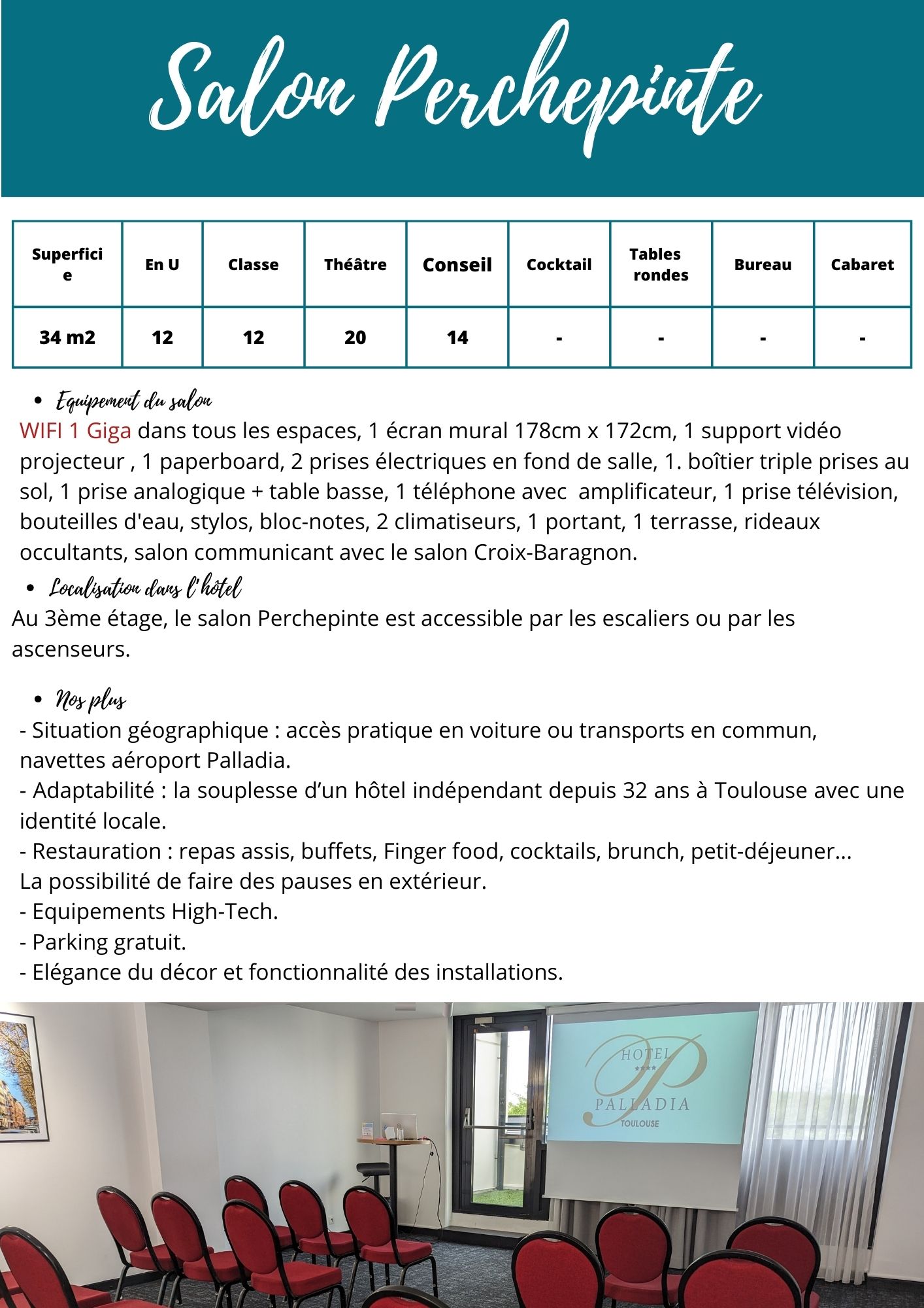 Séminaires - Le Palladia hôtel 4 étoiles Toulouse